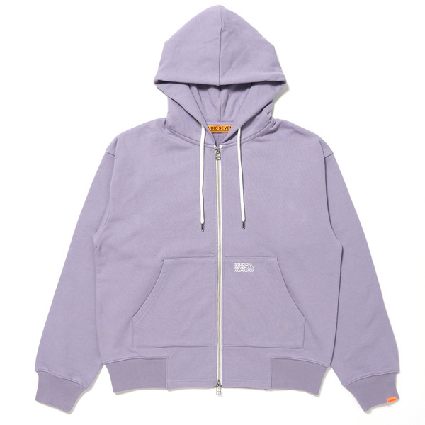 Caution Logo Basic Zip Hoodie | STUDIO SEVEN (スタジオ セブン)